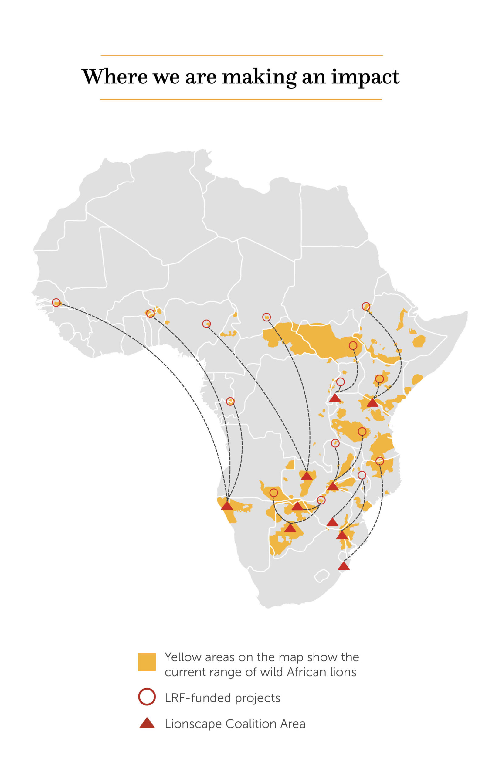 Lions In Africa Map